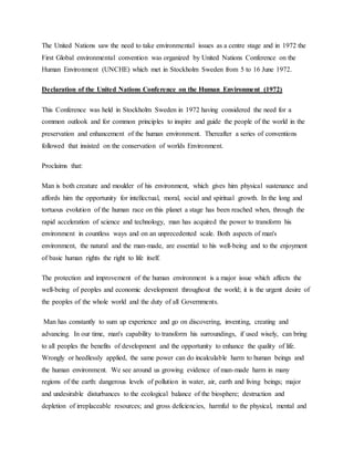 History of environmental planning and management since mid 20th century ...
