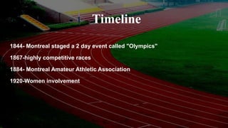 Historical development of track and field in national and international ...