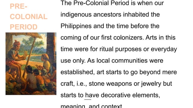 History of Philippine Arts from Pre-Colonial to Present | PPTX | Islam ...