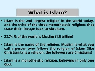 Introduction to World Religion History-and-Beliefs-of-Islam.ppt