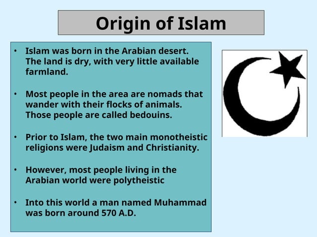 Introduction to World Religion History-and-Beliefs-of-Islam.ppt ...