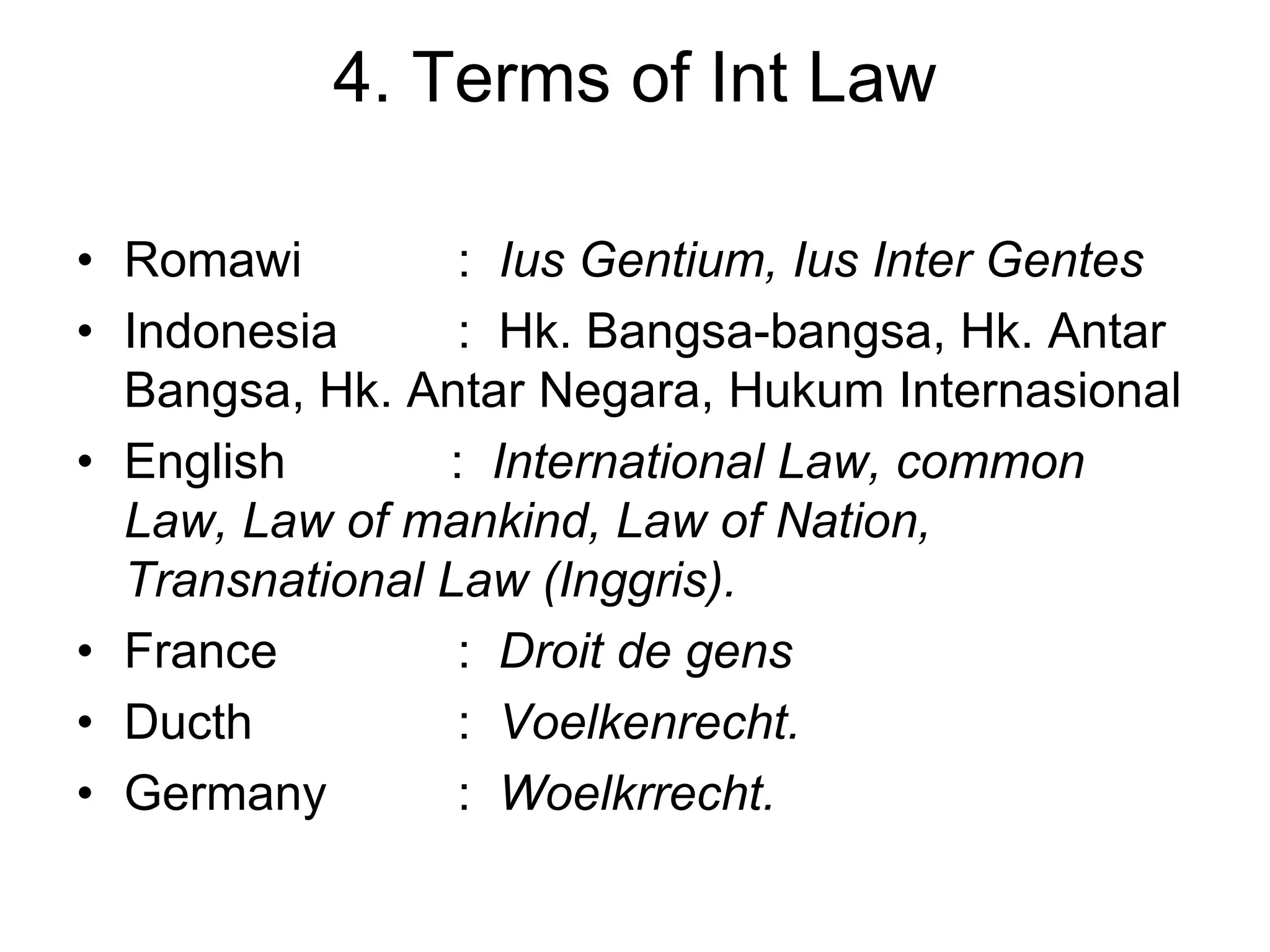 History and-meaning-of-international-law | PPT
