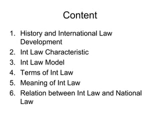 History and-meaning-of-international-law | PPT