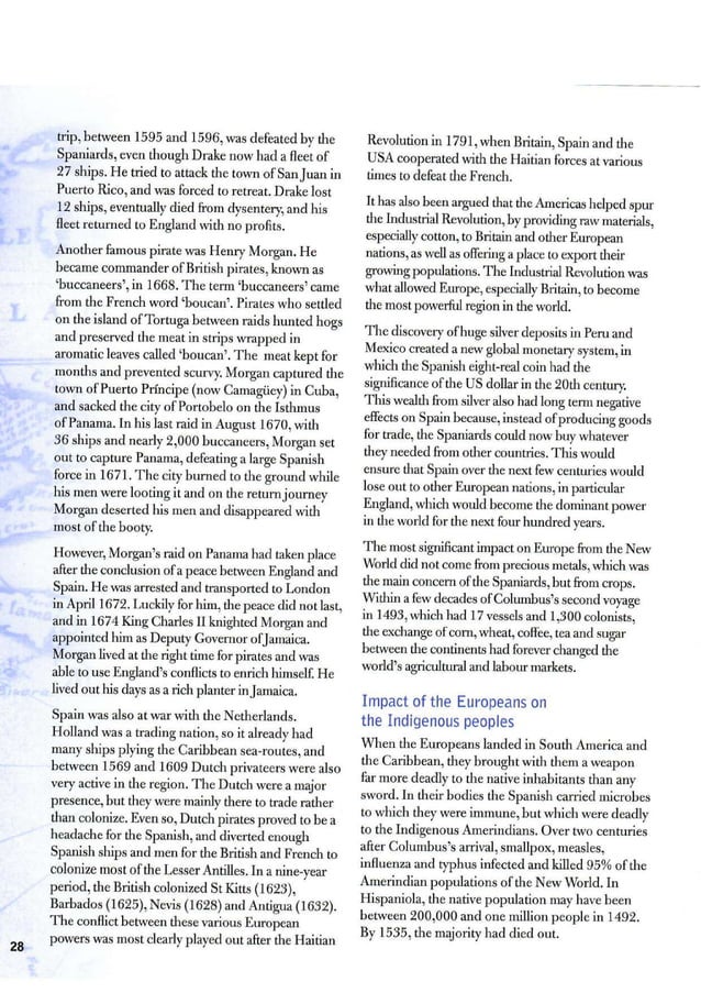 History - Caribbean History for CSEC.pdf | Desserts and Baking | Food ...