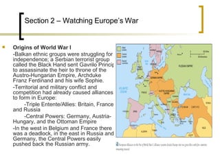 History Chapter 10 WWI | PPT | Death, Injury, or Military Conflict ...