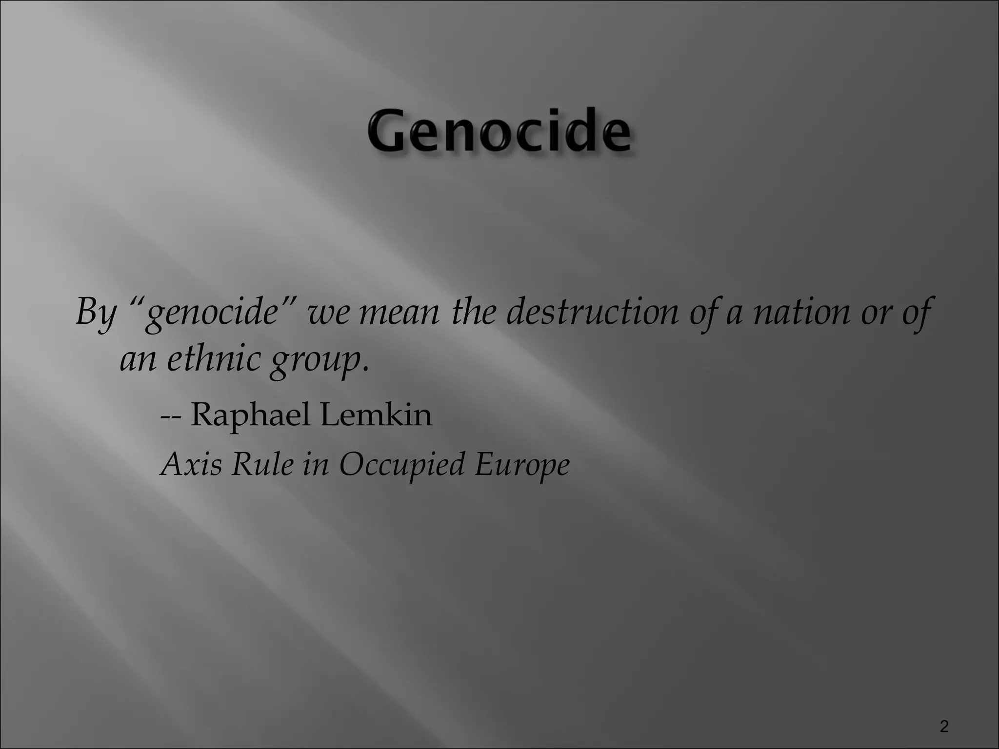Teaching Holocaust and Genocide: An Interdisciplinary Approach | PPT