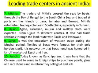 History of Trade and Commerce in Ancient India . p1 VIVA VVIT | PPT
