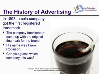 THE HISTORY OF ADVERTISING, GENERAL OVERVIEW | PPTX