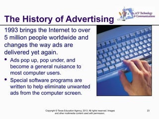 THE HISTORY OF ADVERTISING, GENERAL OVERVIEW | PPTX