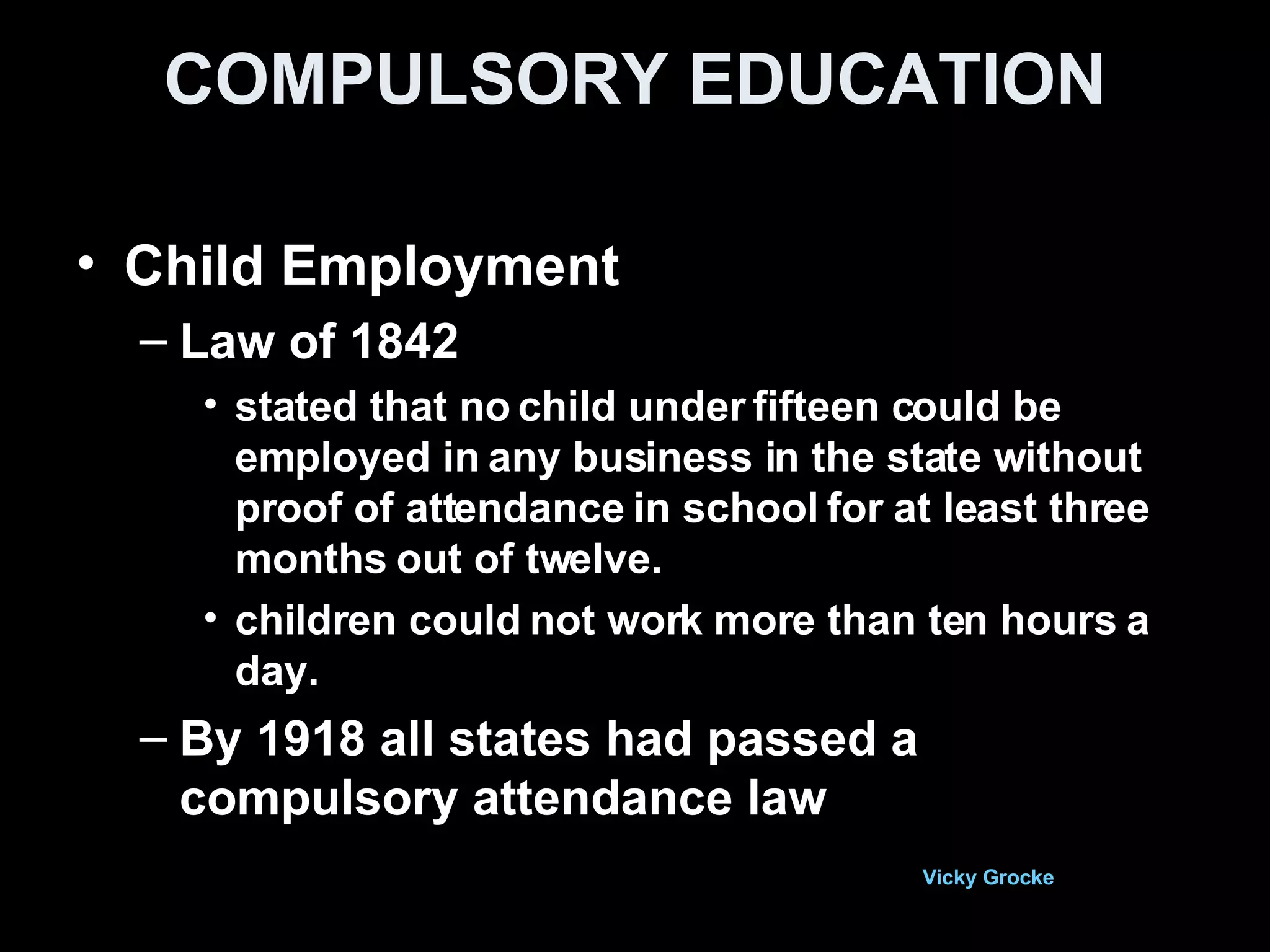 History Of American Education Part II | PPT