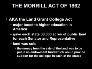 History Of American Education Part II | PPT