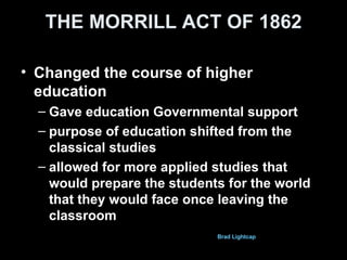 History Of American Education Part II | PPT