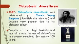 History-of-Anaesthesia & Origin of Anesthesia | PPTX