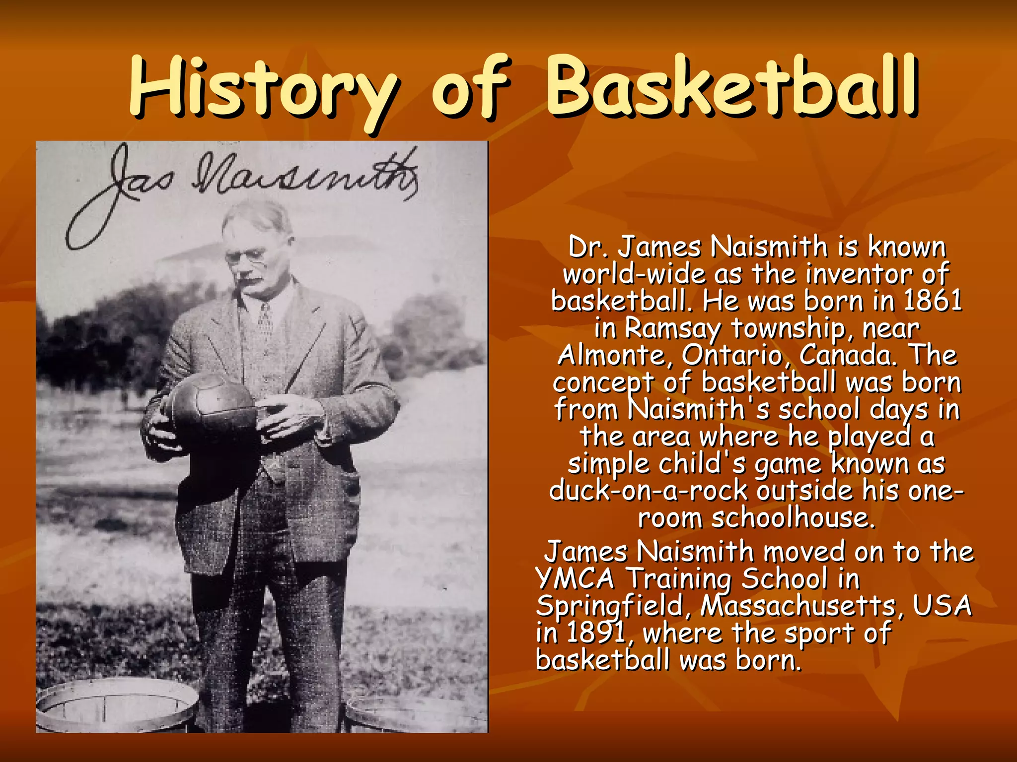 History Of Basketball | PPT