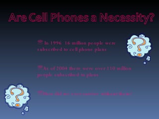 History Of Cell Phones | PPT | Smartphones | Consumer Electronics