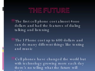History Of Cell Phones | PPT