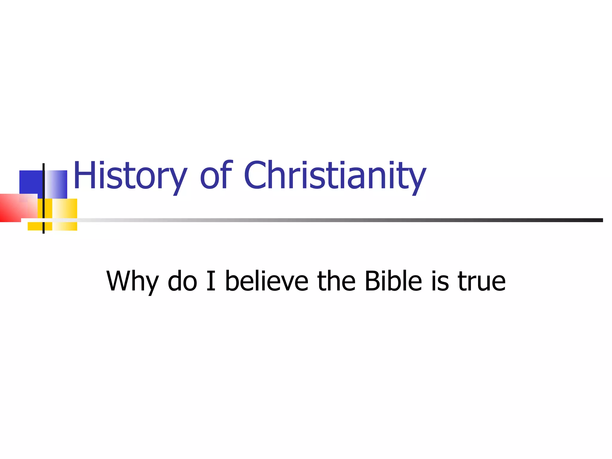 History Of Christianity | PPT