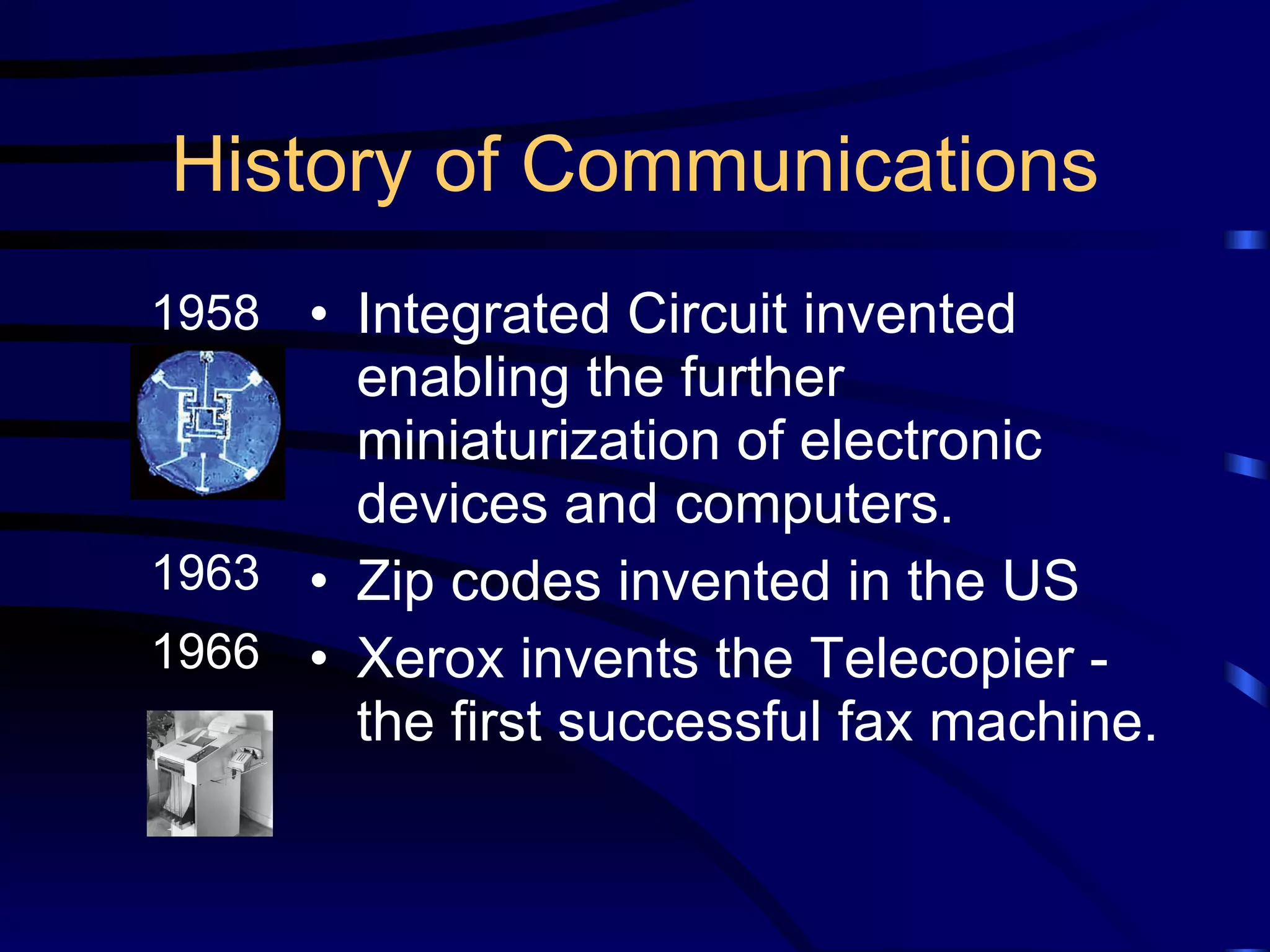 History Of Communications | PPT