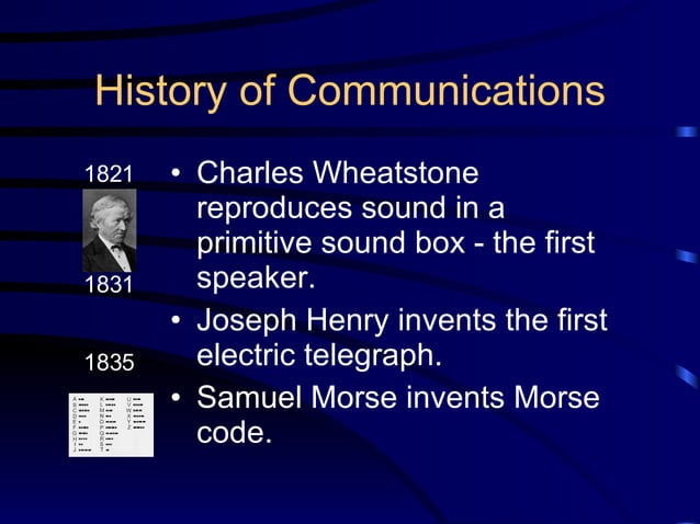 History Of Communications | PPT | History | Genres