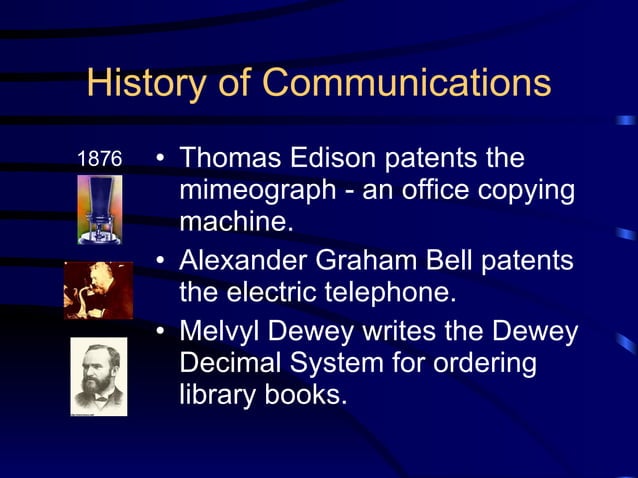 History Of Communications
