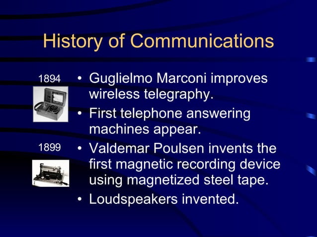 History Of Communications