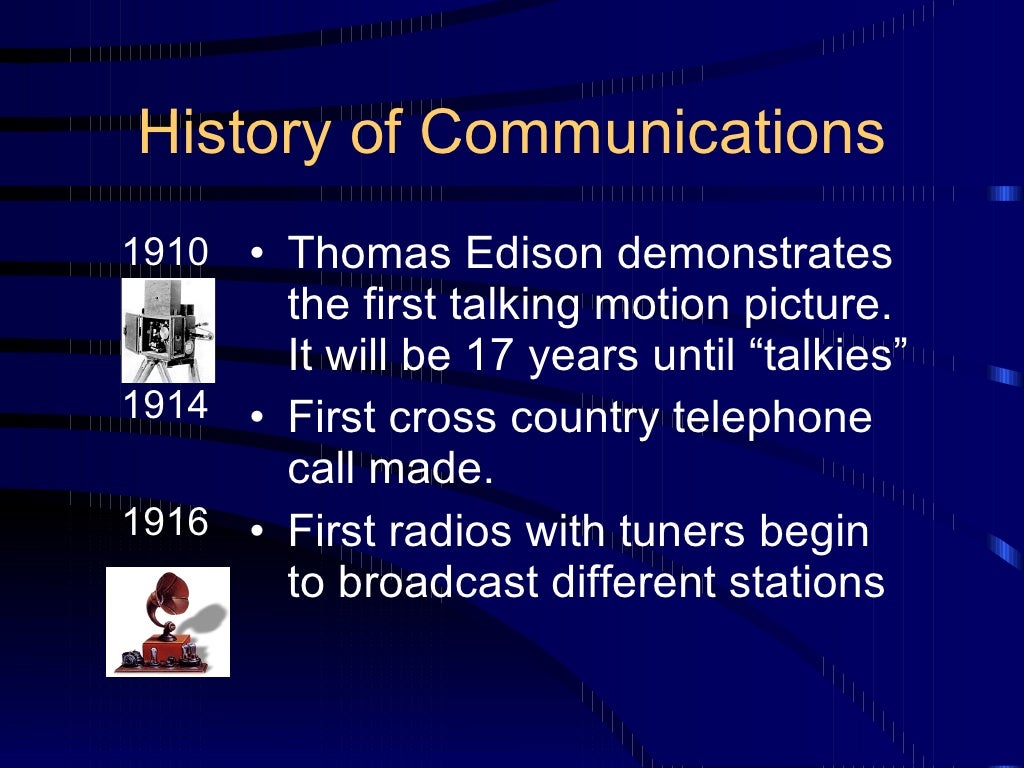 History Of Communications