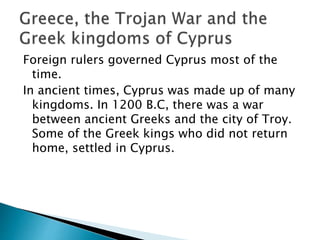 History of-cyprus | PPTX