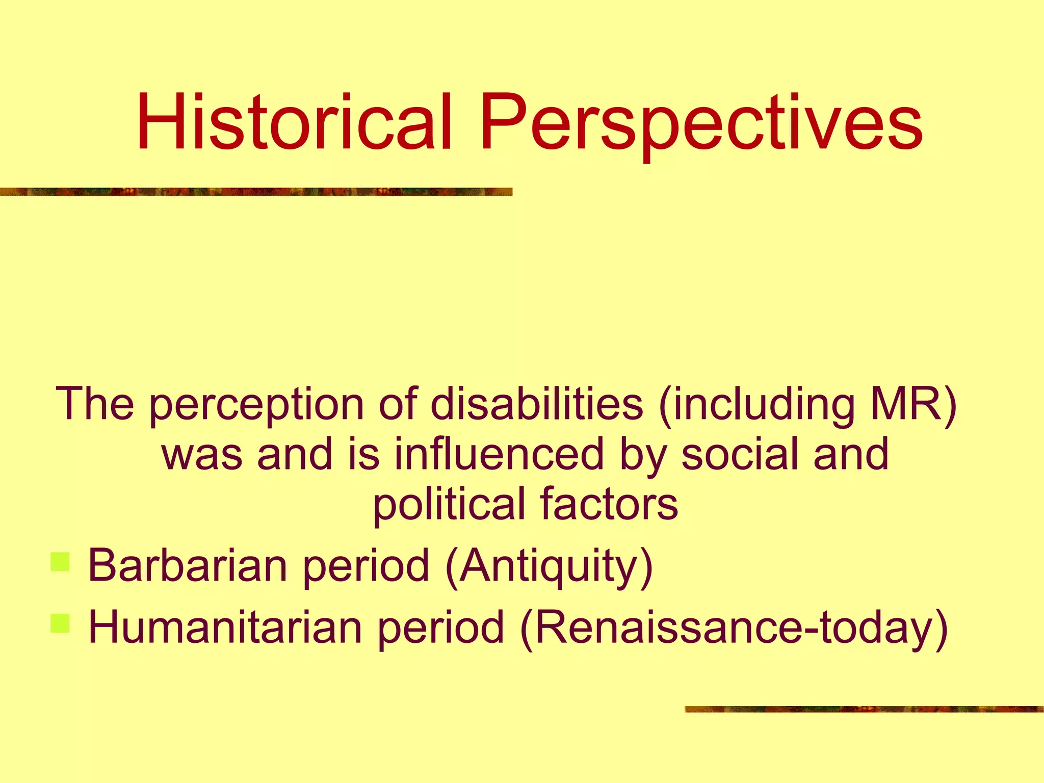 History Of Disabilities | PPT