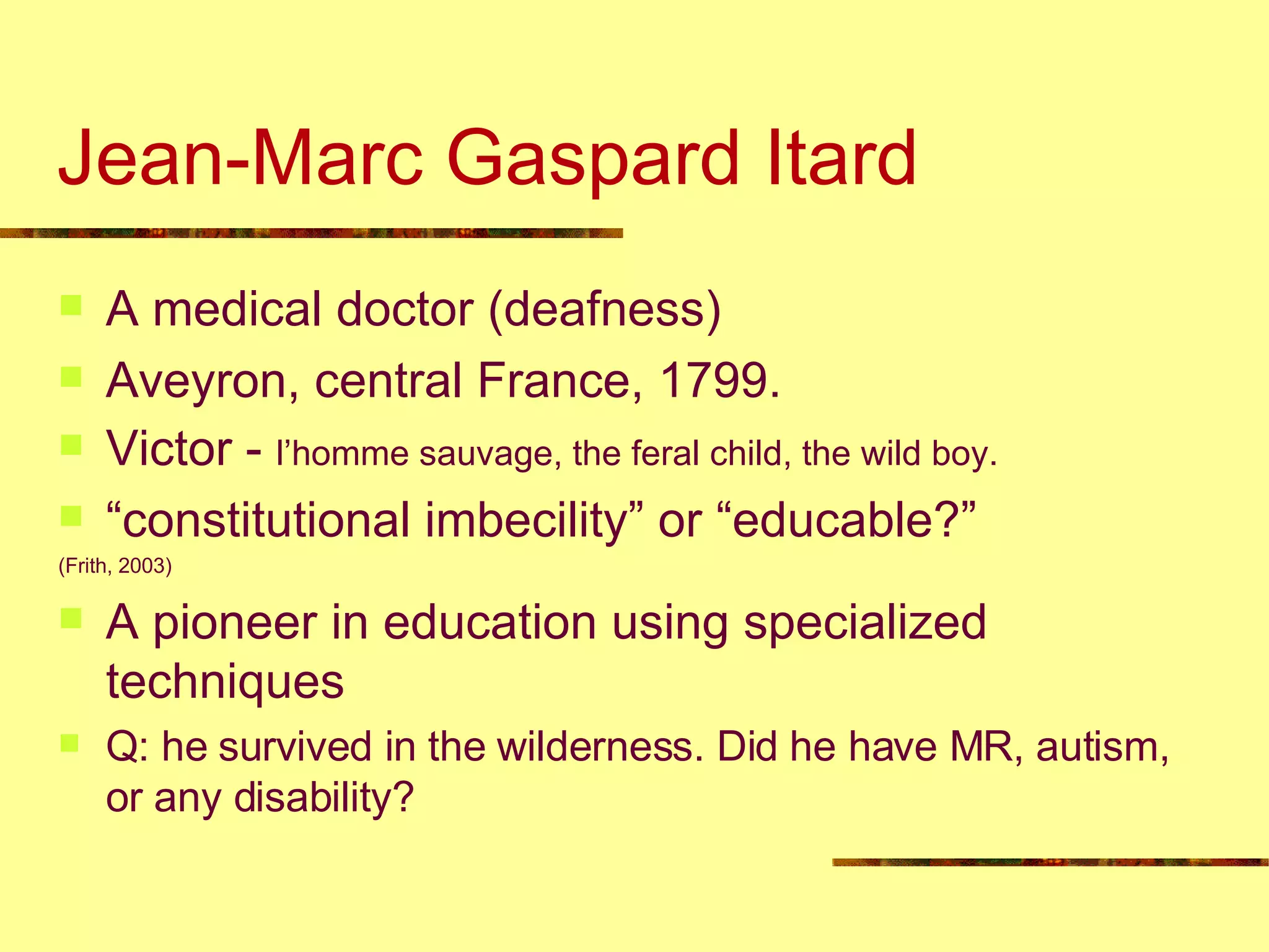 History Of Disabilities | PPT