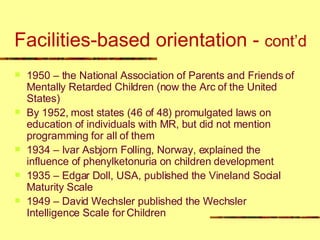 History Of Disabilities | PPT