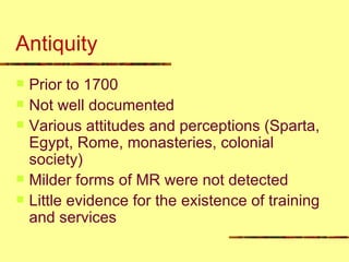 History Of Disabilities | PPT