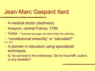 History Of Disabilities | PPT