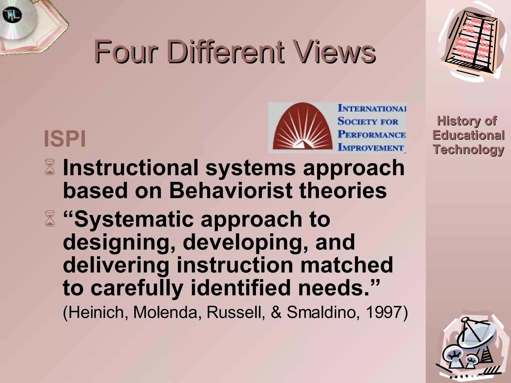 History Of Educational Technology | PPS | Computing | Technology & Computing