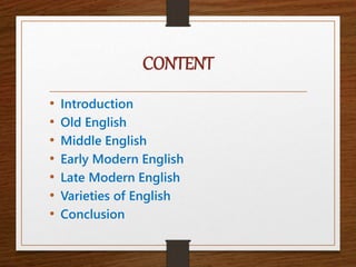 History of-english | PPTX