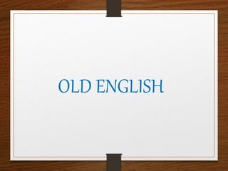 History of-english | PPTX