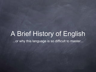 History of-english-part-ib | PPT