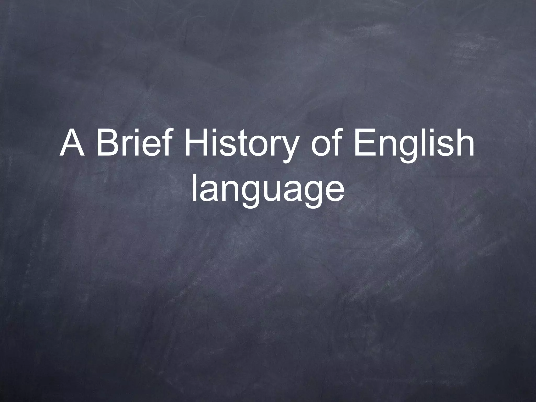 History of English Language | PPT