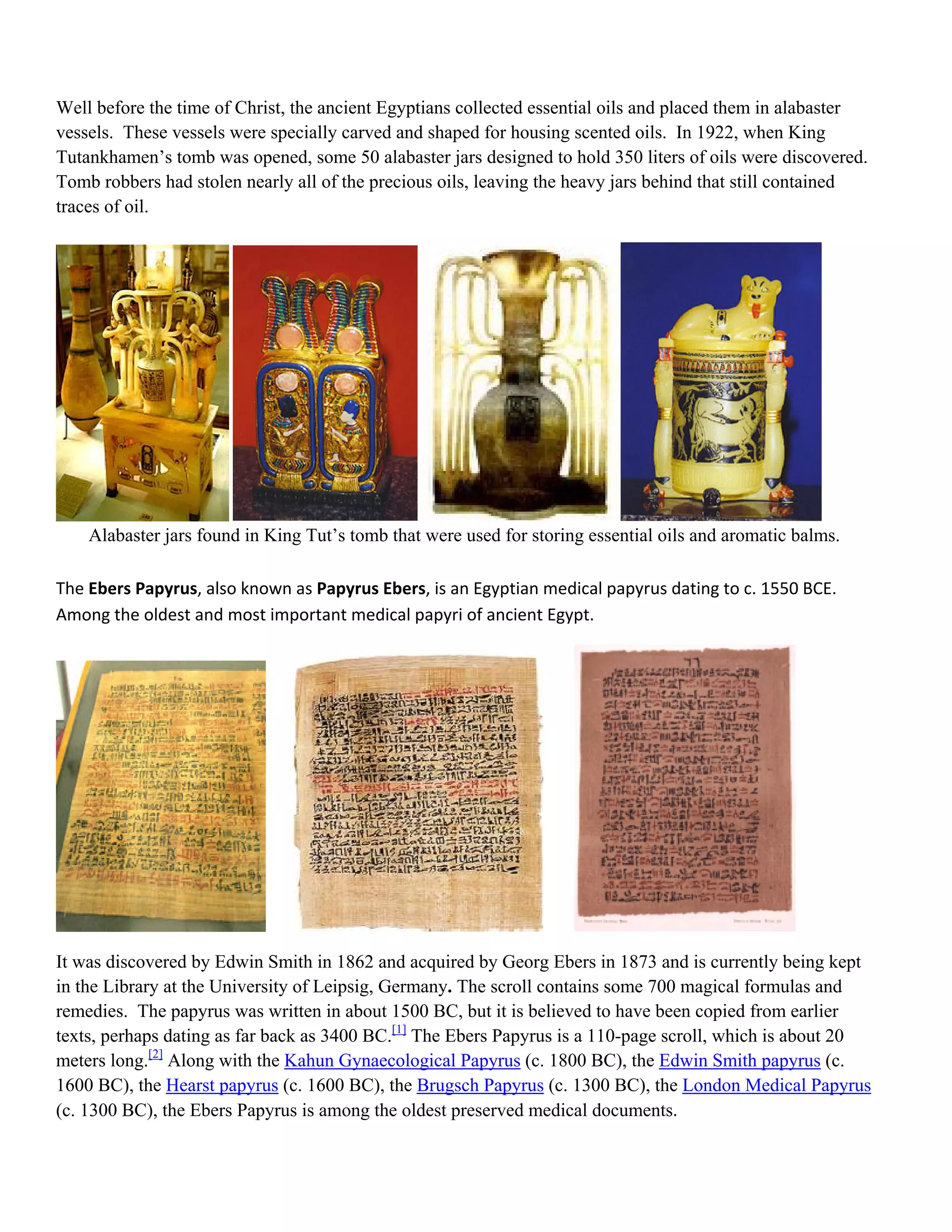 Learn the History of Essential Oils | PDF
