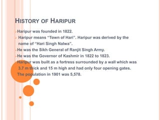 History of haripur. slides | PPTX