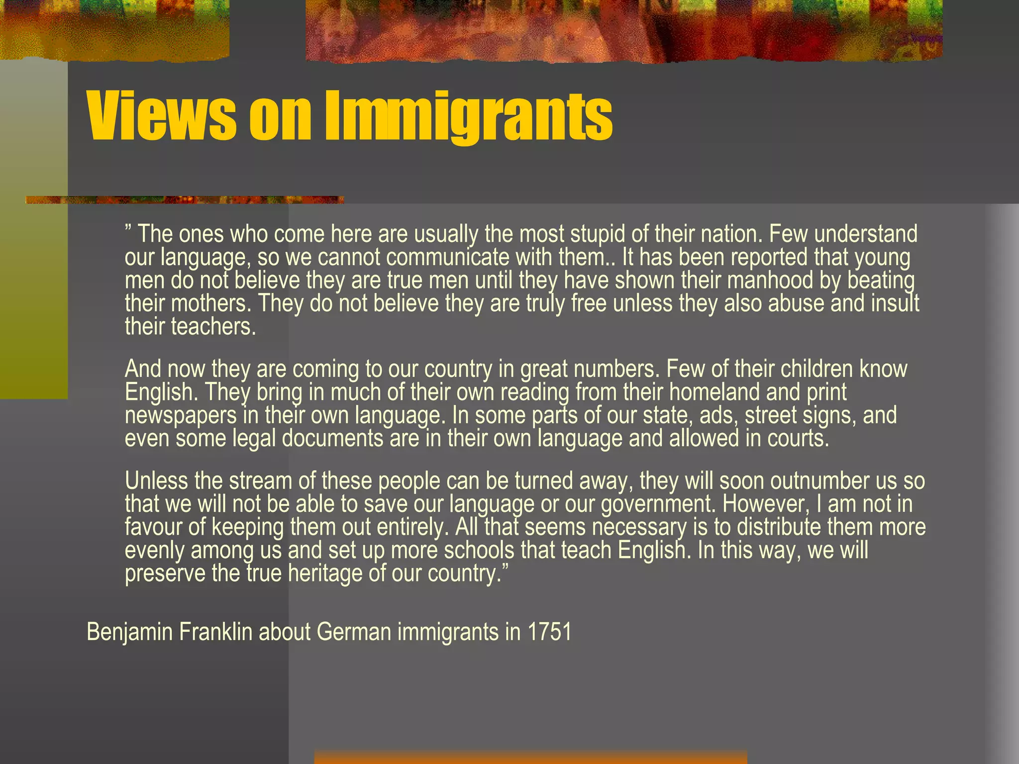 History Of Immigration | PPT