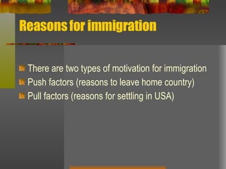 History Of Immigration | PPT