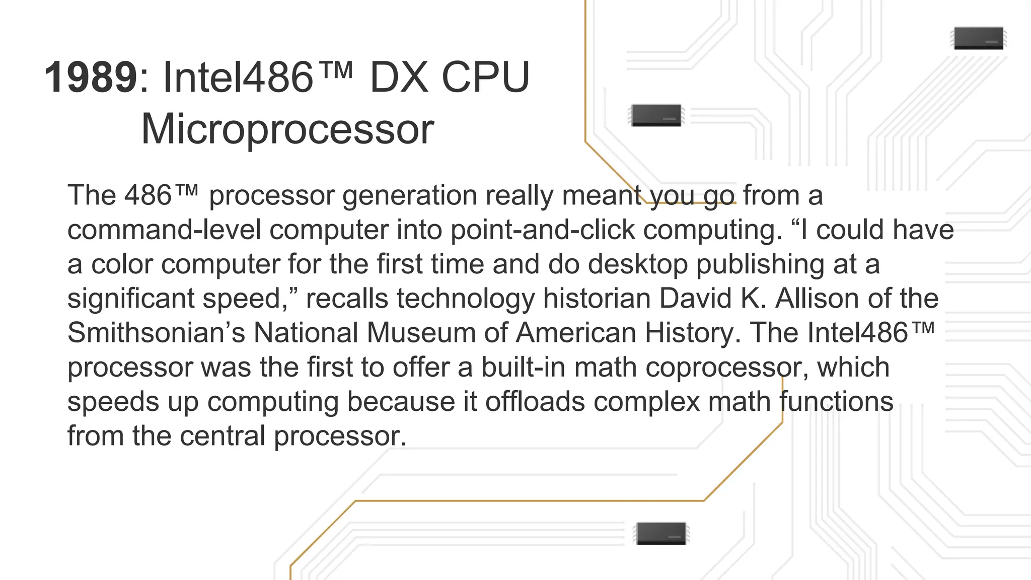 History-of-Intel-Microprocessor.ppt tx | PPTX | Desktops | Computing