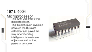 History-of-Intel-Microprocessor.ppt tx | PPTX | Desktops | Computing