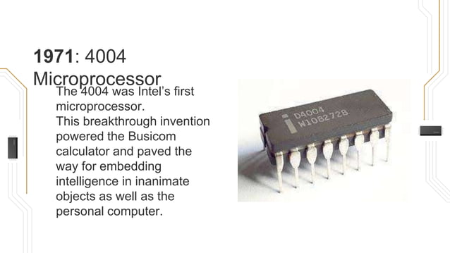 History-of-Intel-Microprocessor.ppt tx | PPTX | Desktops | Computing