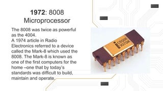 History-of-Intel-Microprocessor.ppt tx | PPTX | Desktops | Computing