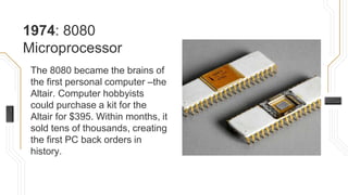 History-of-Intel-Microprocessor.ppt tx | PPTX | Desktops | Computing