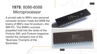 History-of-Intel-Microprocessor.ppt tx | PPTX | Desktops | Computing