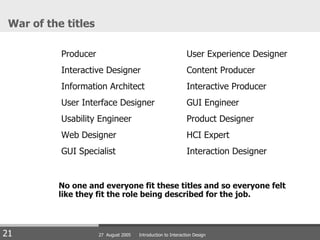 History of Interaction Design | PPT