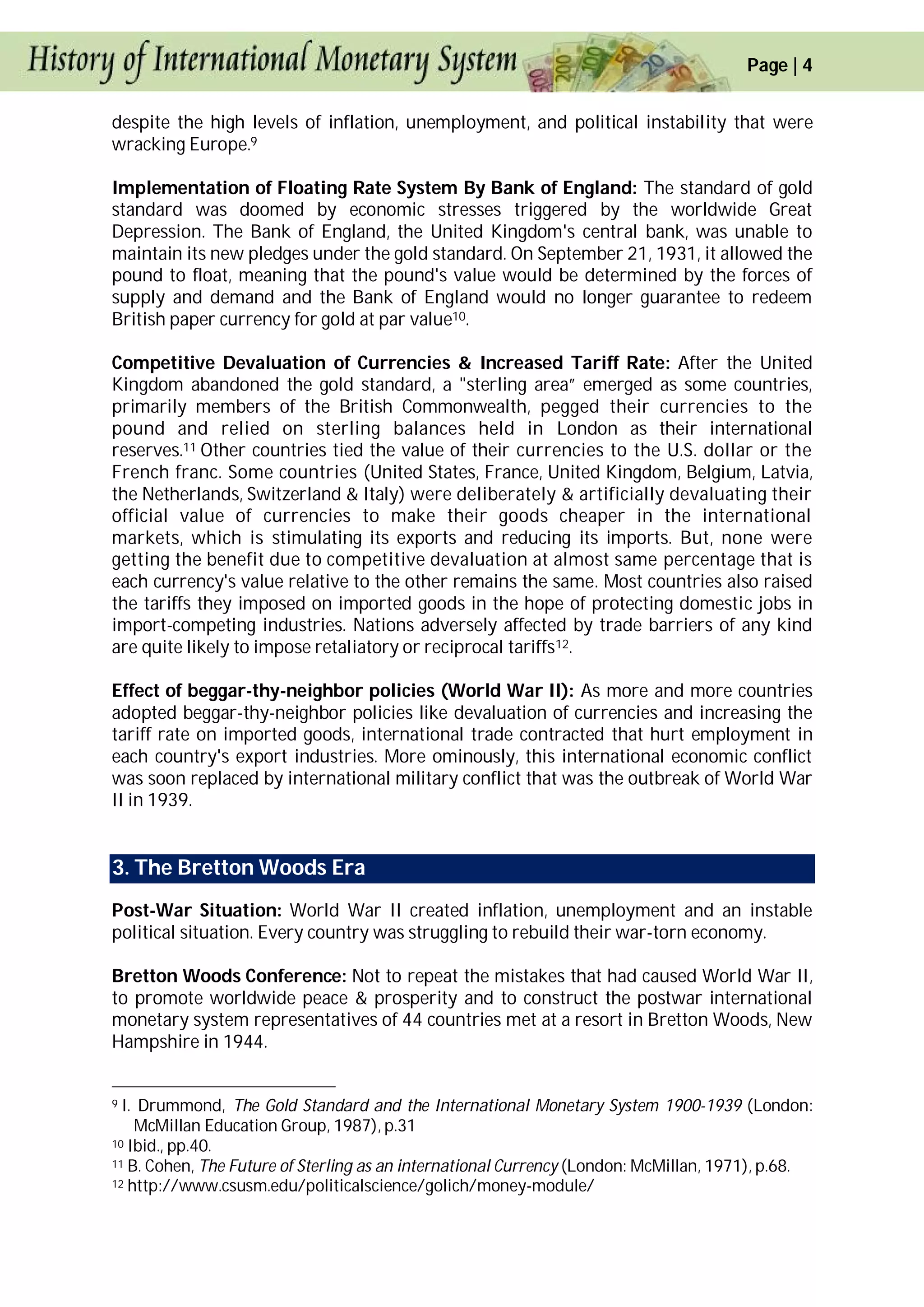 History of-international-monetary-system | PDF