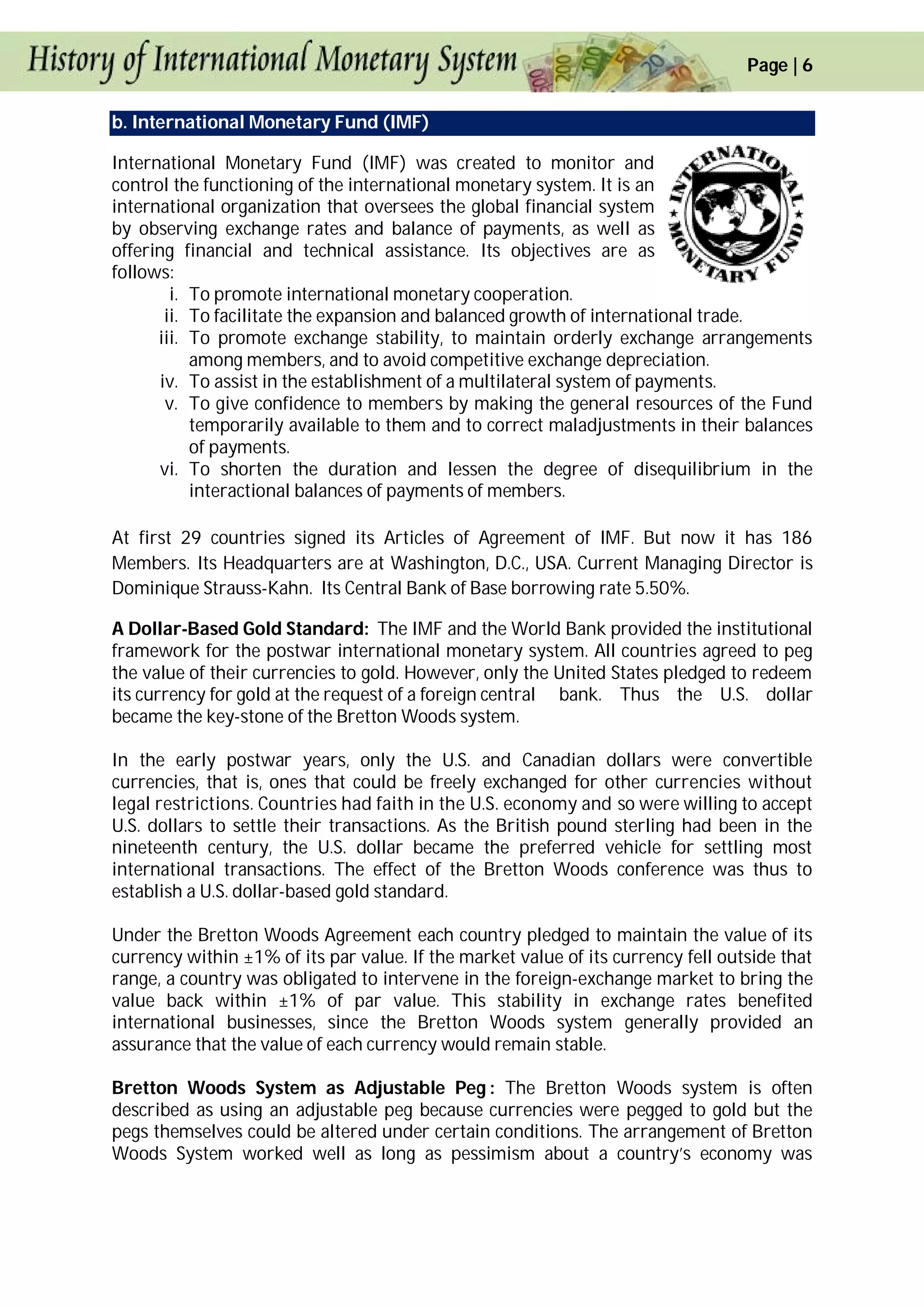 History of-international-monetary-system | PDF